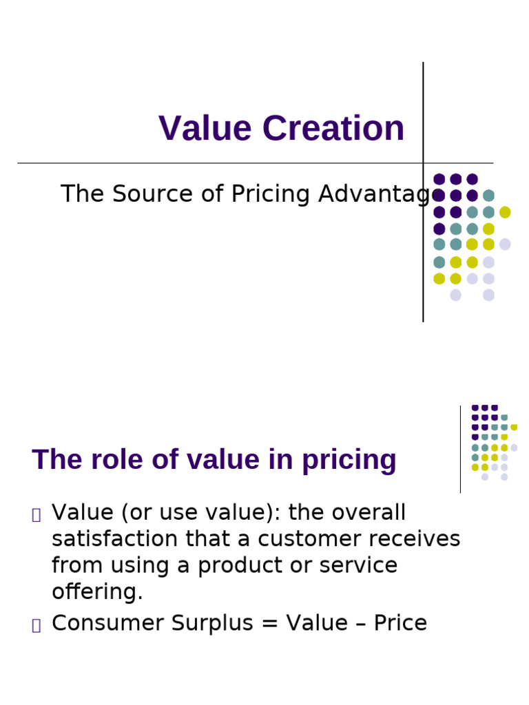 Chapter 2-Value Creation | PDF | Value (Economics) | Market Segmentation