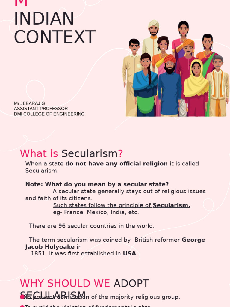 Secularism in India: An Overview | PDF | Secularism | First Amendment ...
