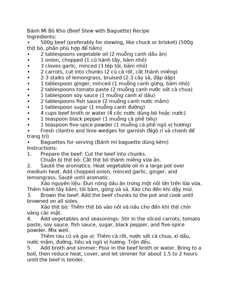 Recipe | PDF