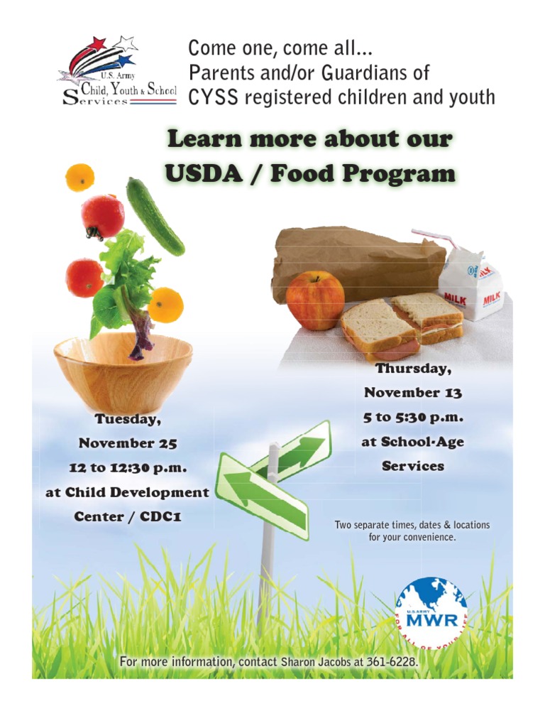 USDA Food Program Flyer 08 | PDF | Wellness