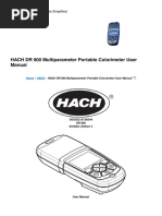 Hach DR900 Handheld Colorimeter Instruction Manual | PDF ...