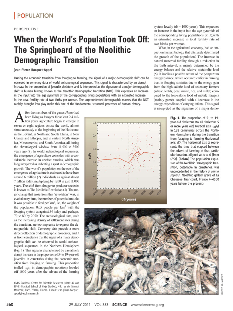 Neolithic Demographic Transition Explained | PDF | Demography | Agriculture