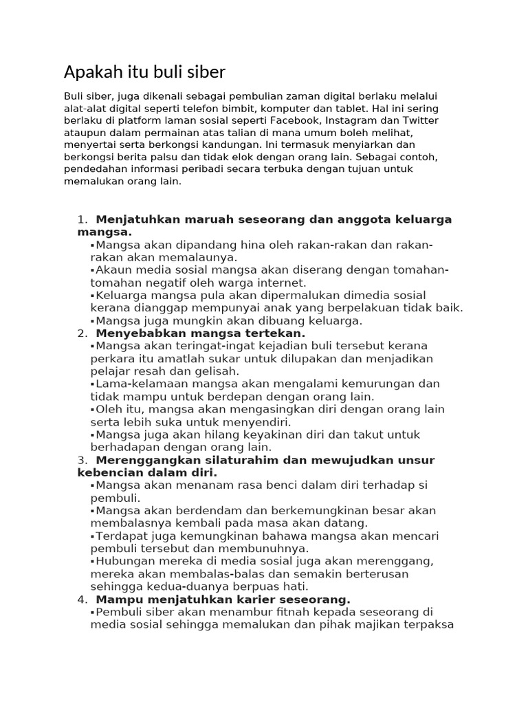 Teks 04 - Apakah Itu Buli Siber | PDF | Ilmu Sosial | Kesehatan Holistik