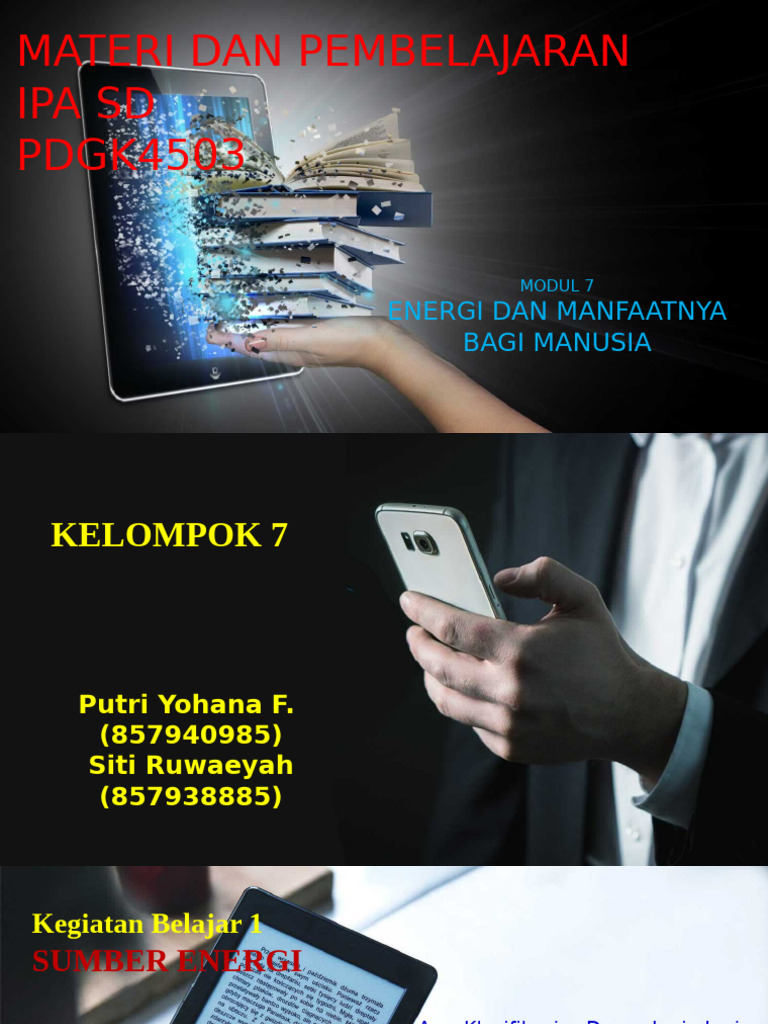 Materi Dan Pembelajaran Ipa SD Kel 7 Modul 7 | PDF