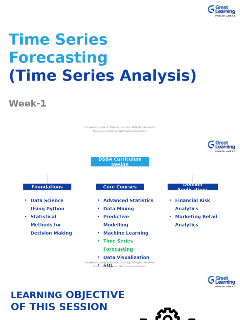 TSF- Week 1_MLSR | PDF | Seasonality | Time Series