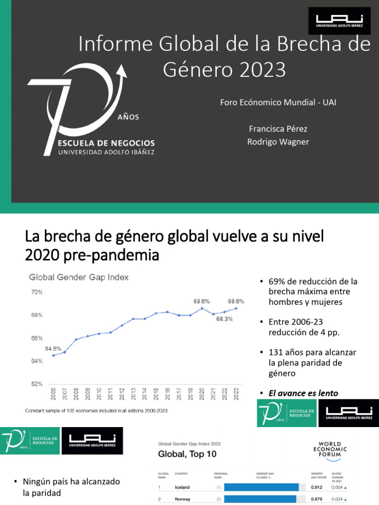 Global Gender Gap Report 2023 | PDF | Economias