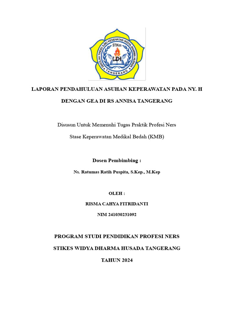 Asuhan Keperawatan GEA pada Anak | PDF | Sains & Matematika