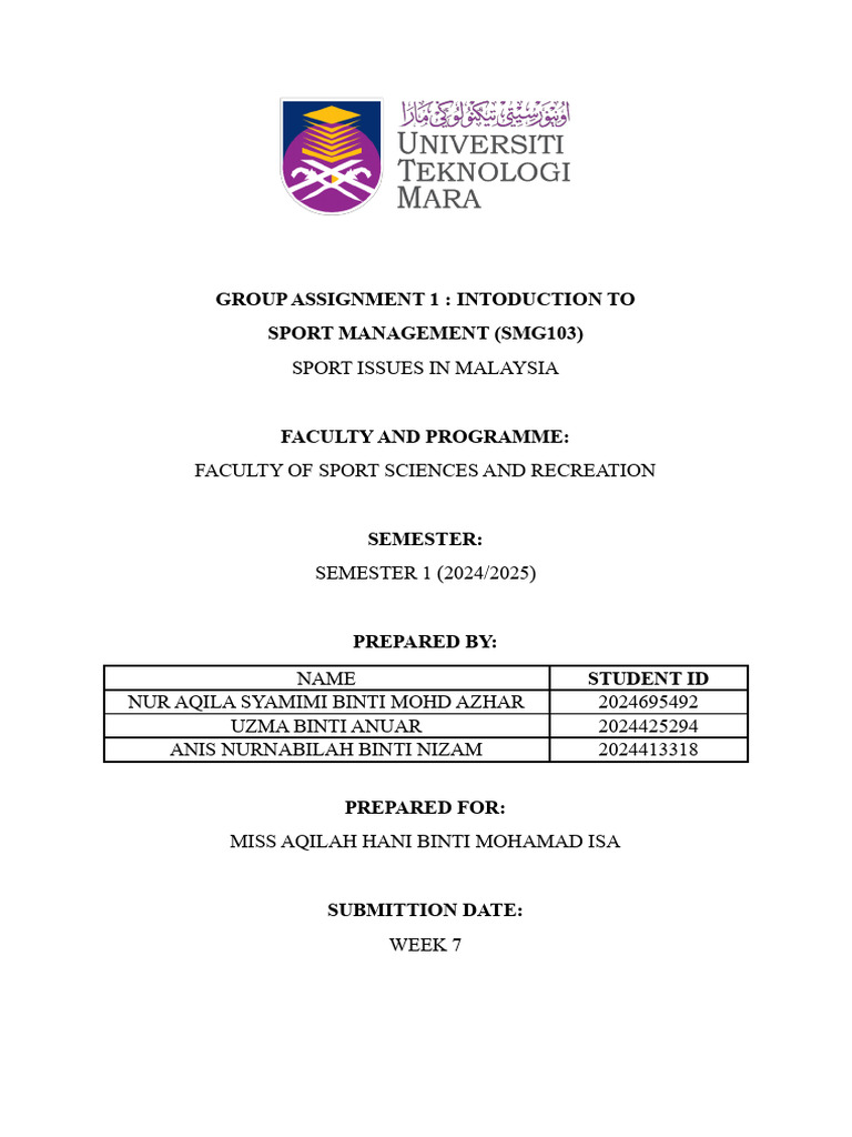 Group Assignment 1 SMG | PDF | Cyberbullying | Anxiety Group Assignment 1 SMG | PDF | Cyberbullying | Anxiety