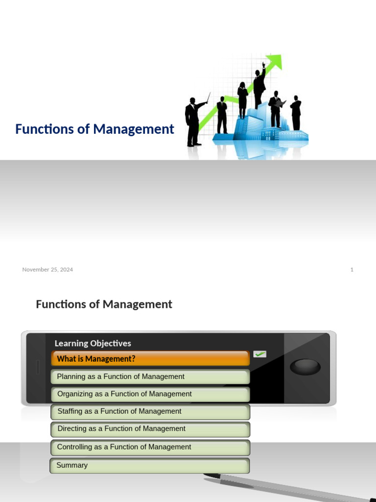 Chapter 2 Functions of Management 2024 | PDF | Human Resources | Goal