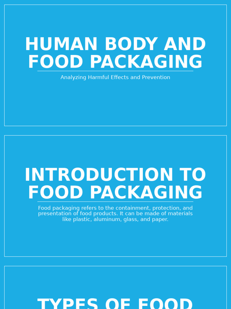 Harmful Effects of Food Packaging | PDF | Plastic | Packaging And Labeling