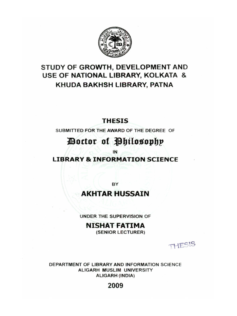 Khuda Bakhsh Library - Thesis - 1223 | PDF | Mughal Empire | Books