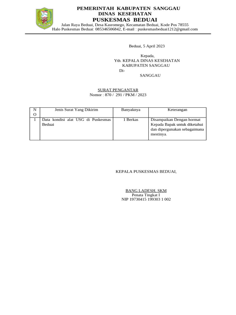 Korp Surat Dinas | PDF