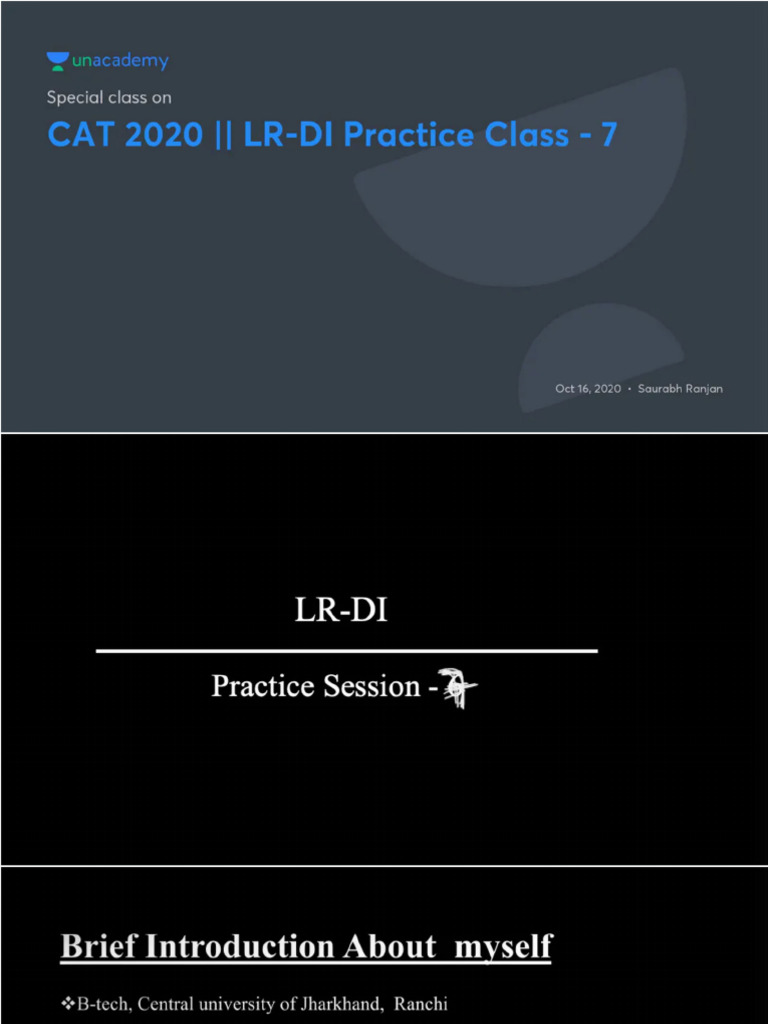 Cat Lrdi Practise | PDF