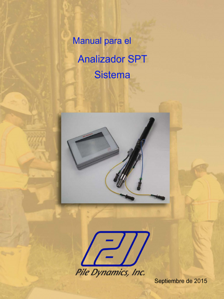 SPT Analyzer Manual 11-Sept-15 Esp | PDF | Martillo | Olas