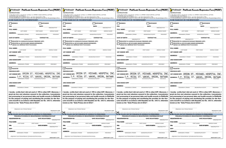 Annex A Registration Form PKRF | PDF