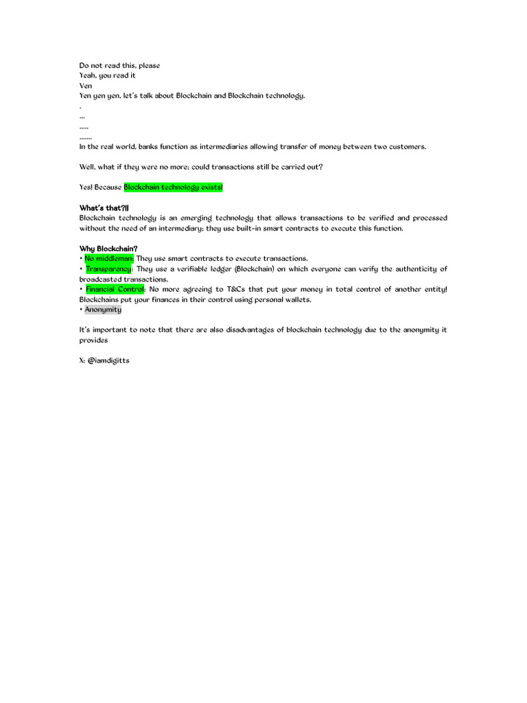 Blockchain Text | PDF | Computers