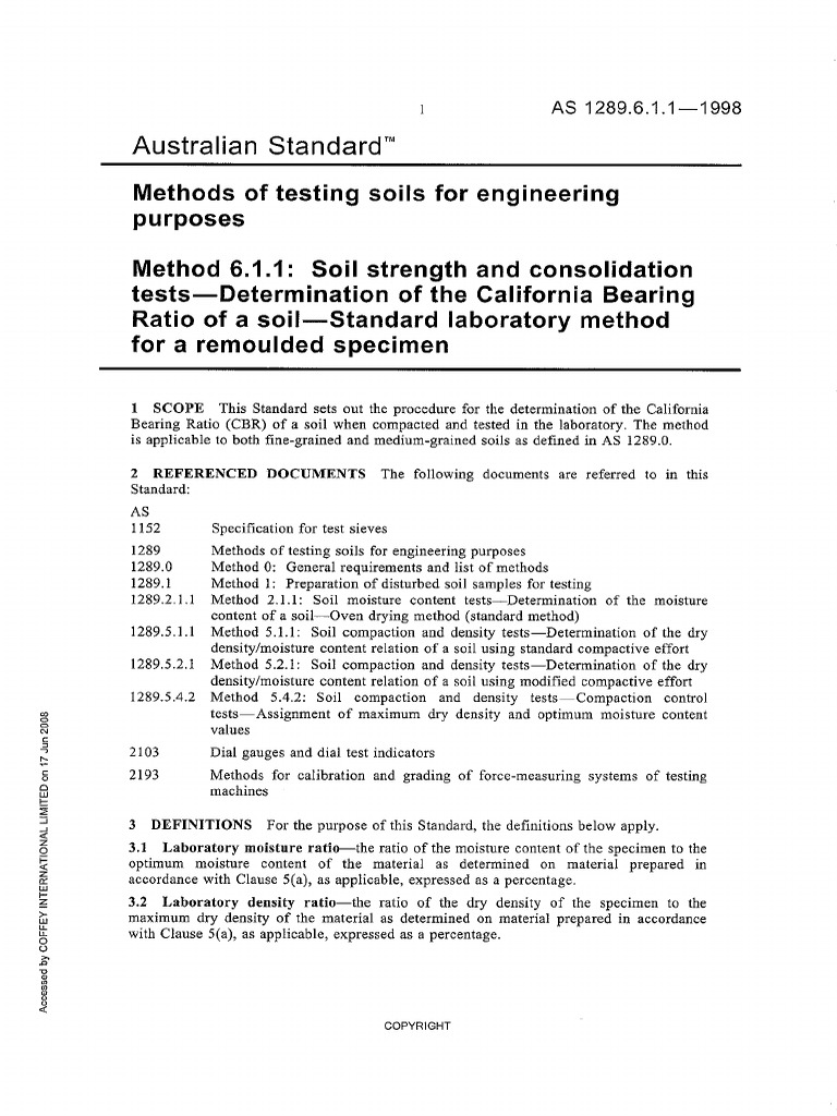 As1289.6.1.1 - 1998 | PDF