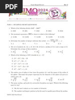 PHIMO Math Olympiad Sample Questions | PDF | Odds | Mathematics