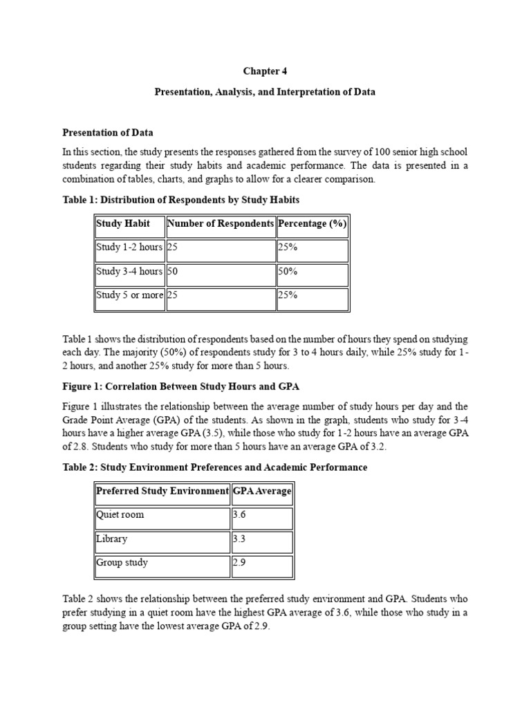 Sample Draft Chapters 4 To 5 | PDF | Statistics | Data