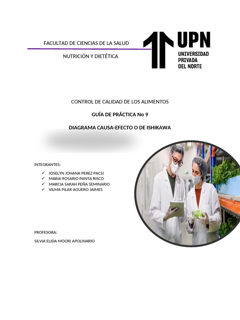 Guía de Practica N°9 Ishikawa | PDF