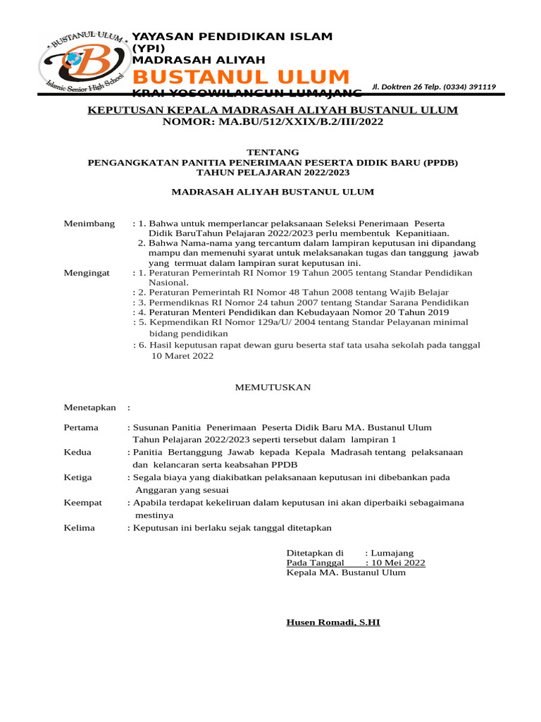 SK PPDB 2022 2023 | PDF