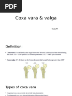 Coxa Vara and Valga: Anatomy & Management | PDF | Hip | Skeletal System