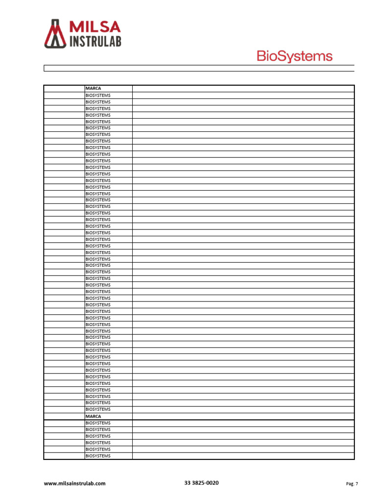 Quimica Clinica y Consumibles Milsa Instrulab | PDF | Cholesterol | Molecular Biophysics