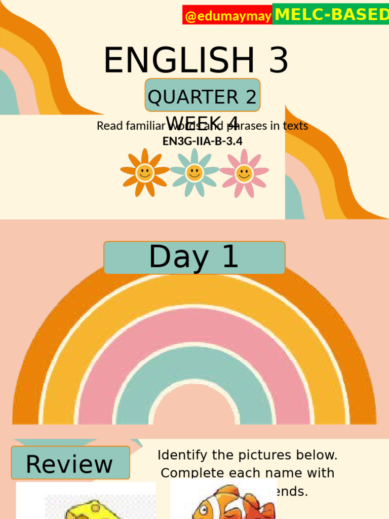 Q2 English3 Week4 Edumaymay | PDF | Language Arts & Discipline