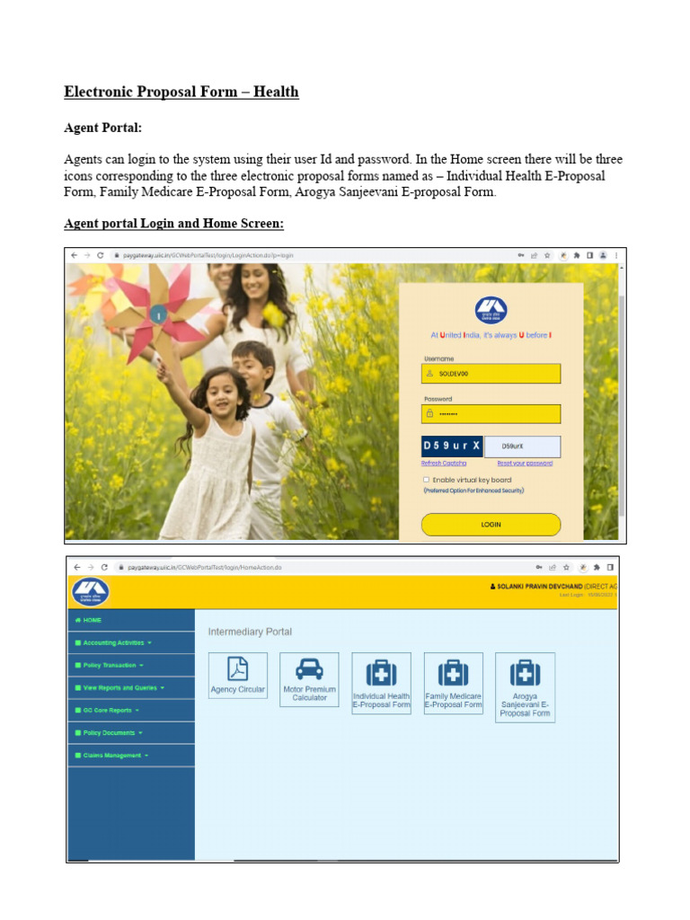 Agent's Guide to Health E-Proposals | PDF | Insurance | Cheque