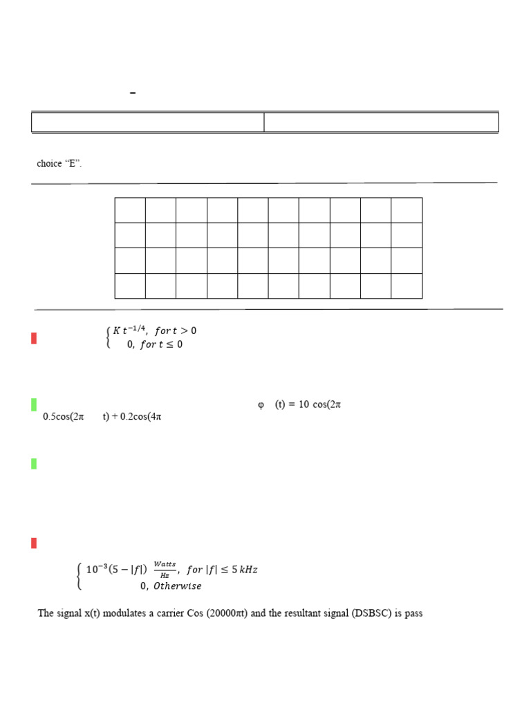 CS Compre Part-A 11dec23 Solution | PDF | Frequency Modulation | Bandwidth (Signal Processing)