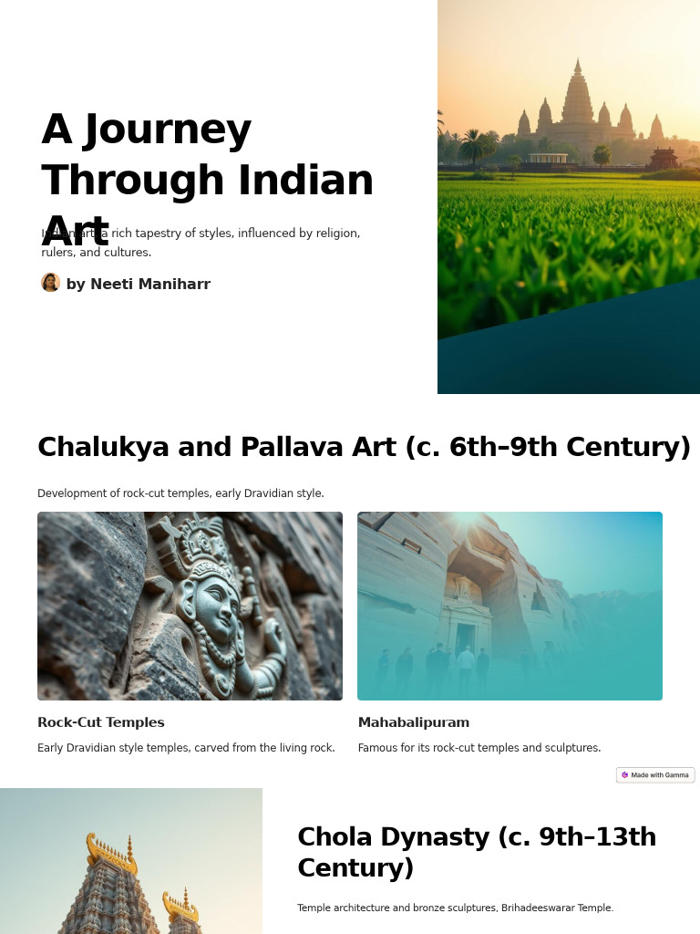 A Journey Through Indian Art | PDF | Architectural Design | Architecture