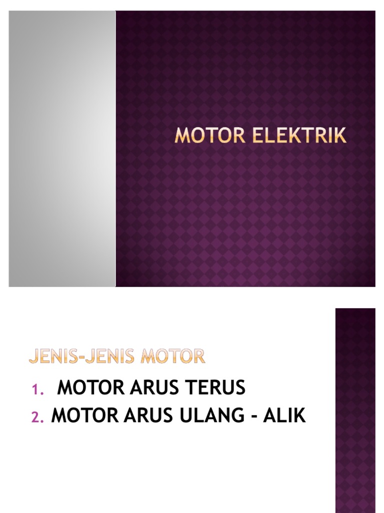 Motor Elektrik | PDF