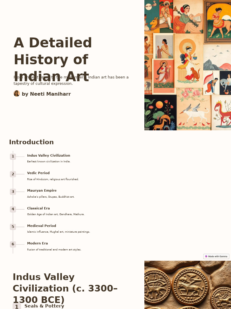 A Detailed History of Indian Art | PDF | Social Science