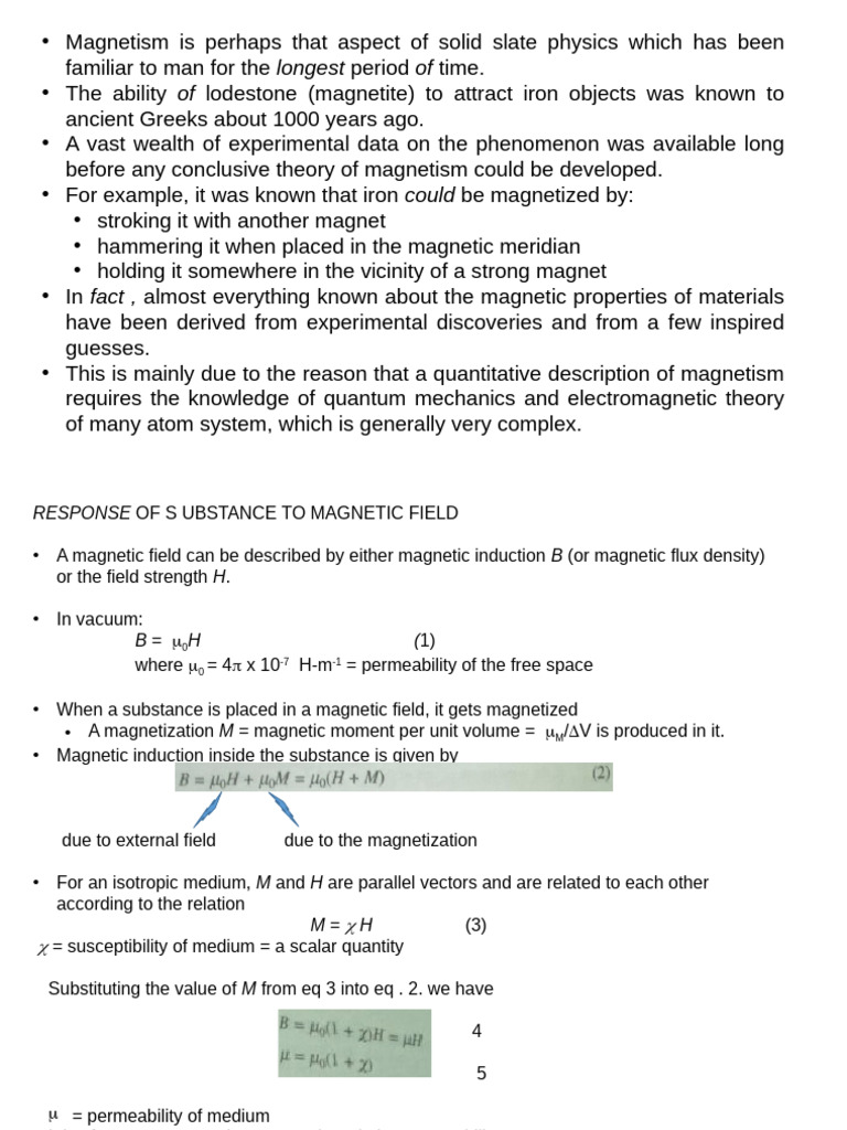 Magnetism (1) | PDF | Magnetism | Spin (Physics)