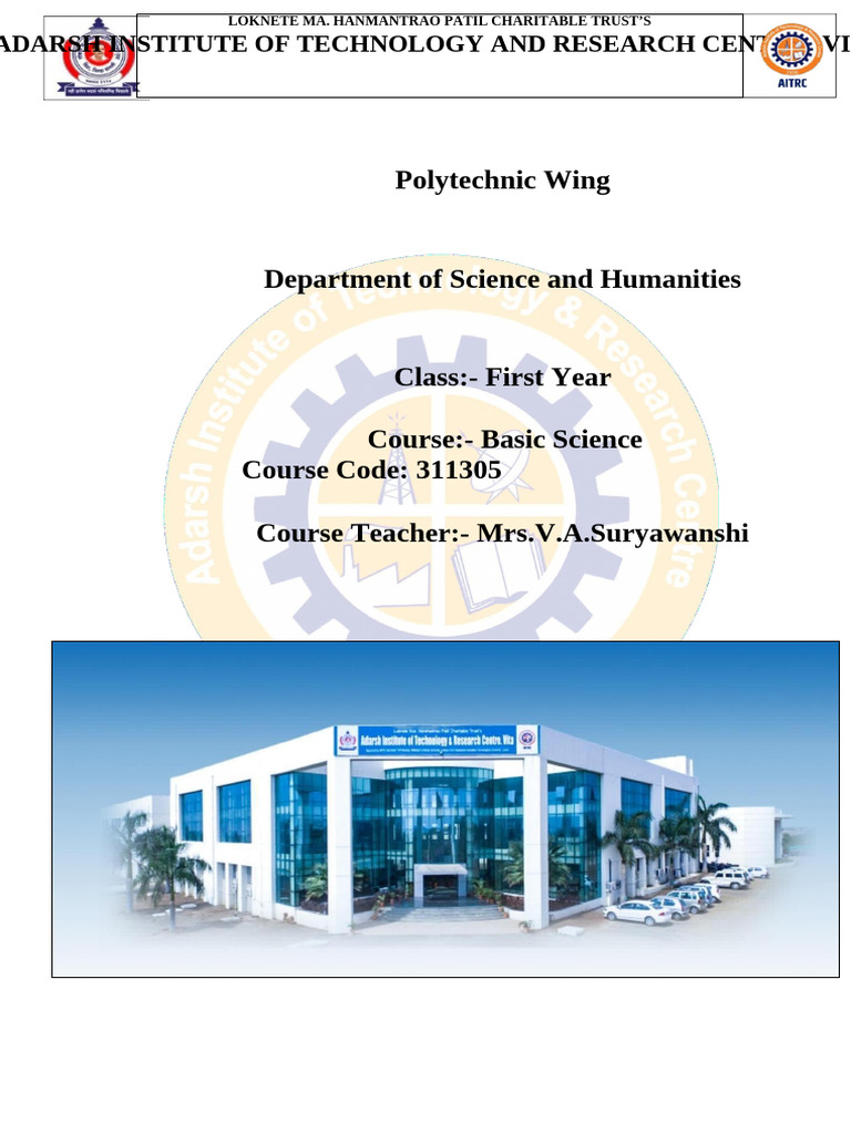 Basic Science Course Syllabus: Chemistry | PDF | Chemical Bond ...