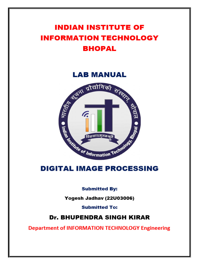 lstDIP Lab Manjj-A) | PDF | Image Segmentation | Image Resolution