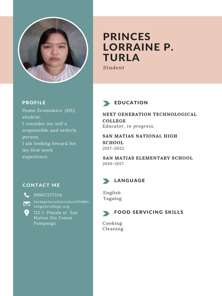 White Simple Student CV Resume | PDF