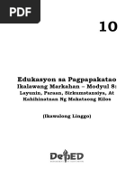Edited Esp 10 Module 8 Layunin Paraan Sirkumstansya | PDF