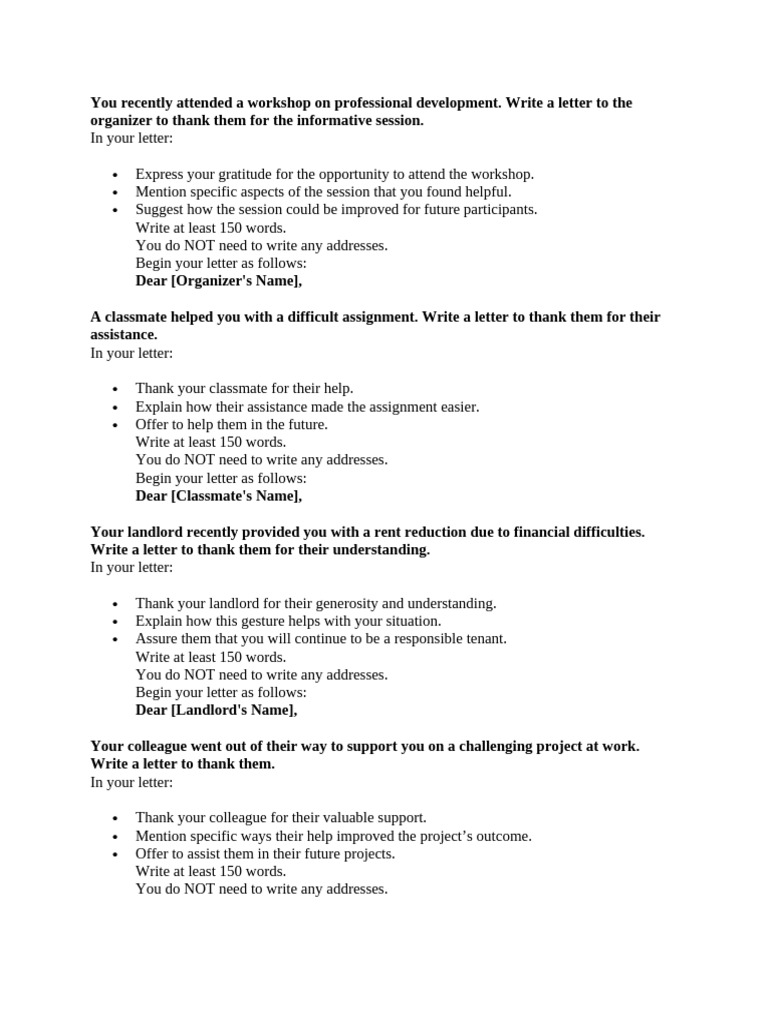 Semi Formal Thank You Letter | PDF | Gratitude | Social Psychology