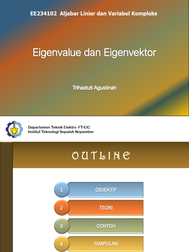 4 - Eigenvalue Dan Eigenvektor | PDF | Metode & Bahan Ajar