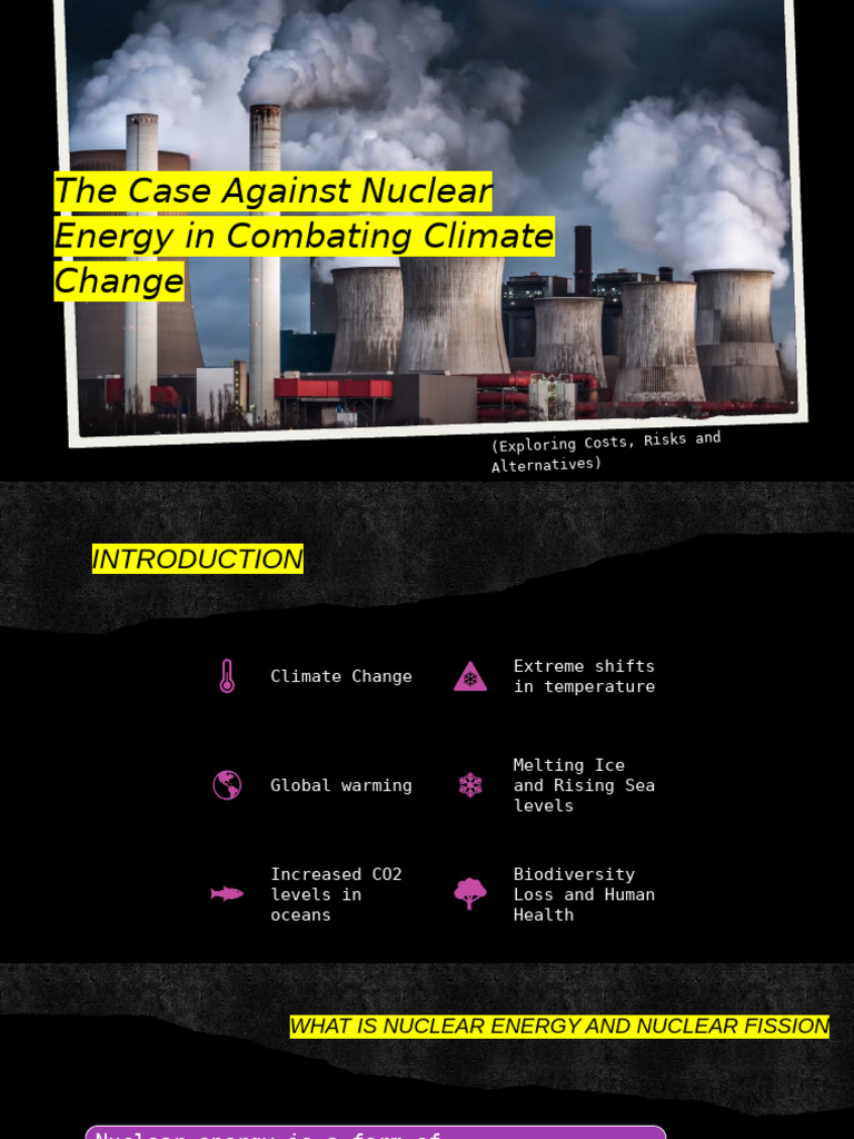 The Case Against Nuclear Energy in Combating Climate | PDF | Nuclear ...