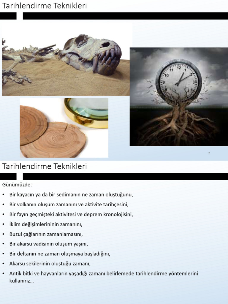 Ders 11 TarihlendirmeYontemleri | PDF