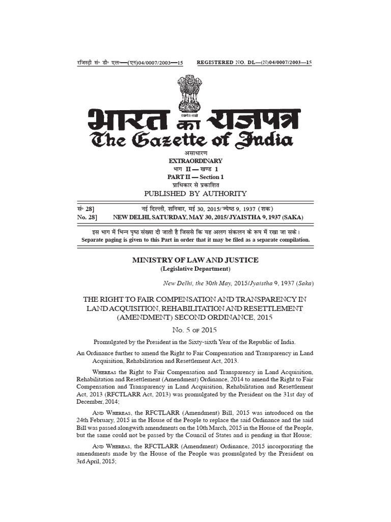 Ammendment Second Ordinate 2015 Pdf Act Of Parliament Bill Law