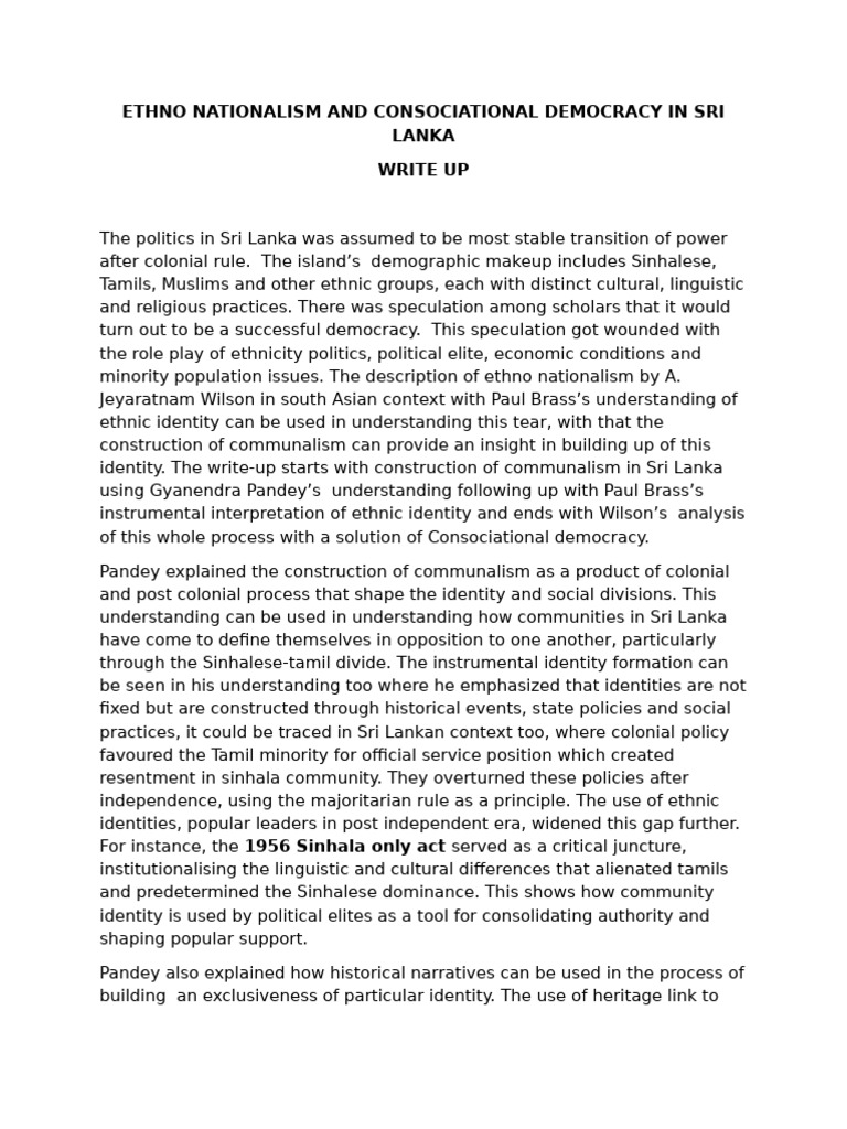 Ethno Nationalism | PDF | Political Science