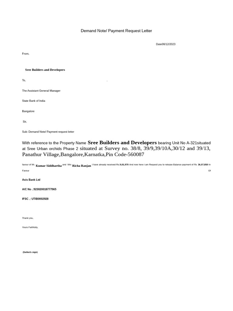 Demand Letter Draft | PDF