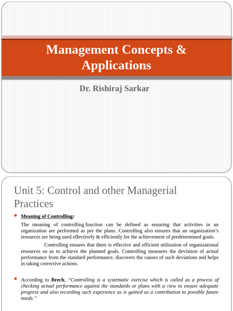 MCA Unit 5 | PDF | Occupational Stress | Return On Investment