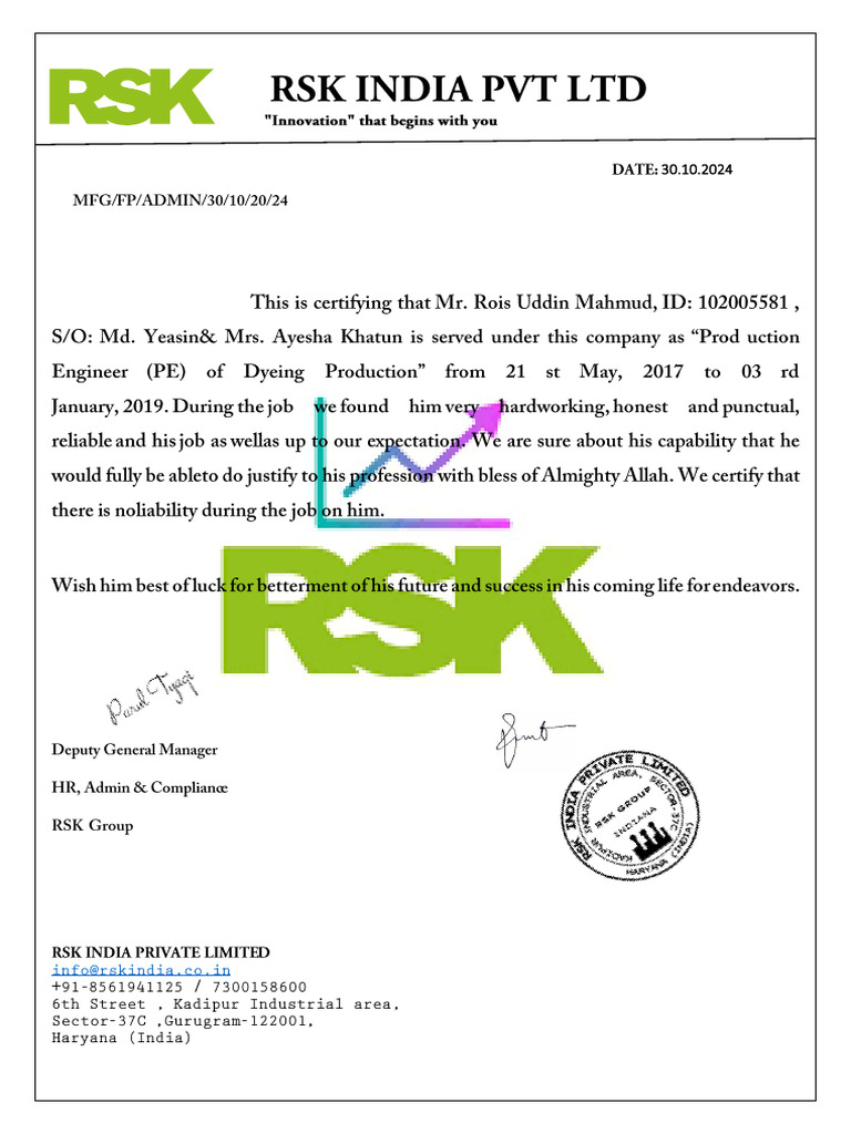 RSK India PVT LTD | PDF
