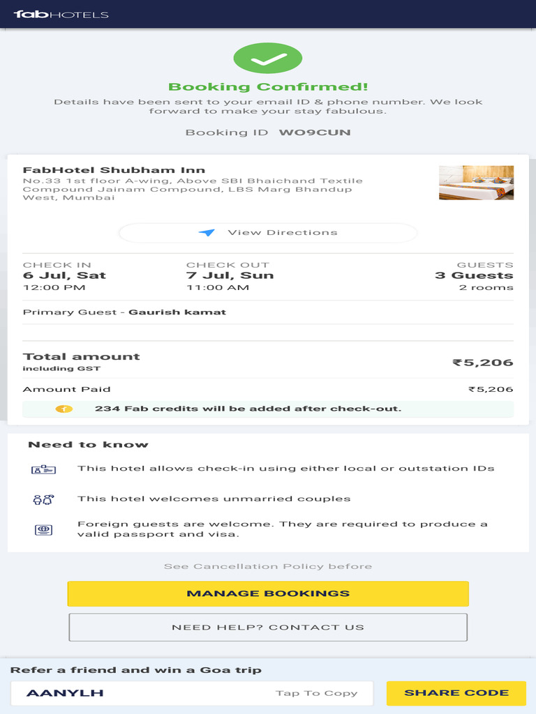 Checkout Confirmation | PDF