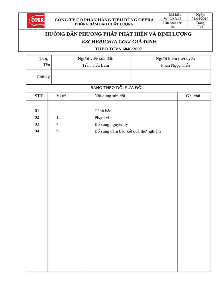WI - LAB.16 Ecoli | PDF