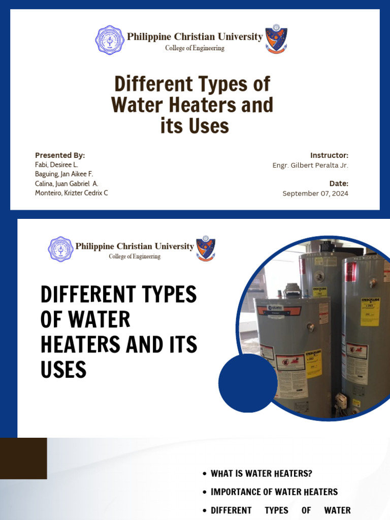 Group 3 EU2 Types of Heaters | PDF | Water Heating | Chemical Engineering
